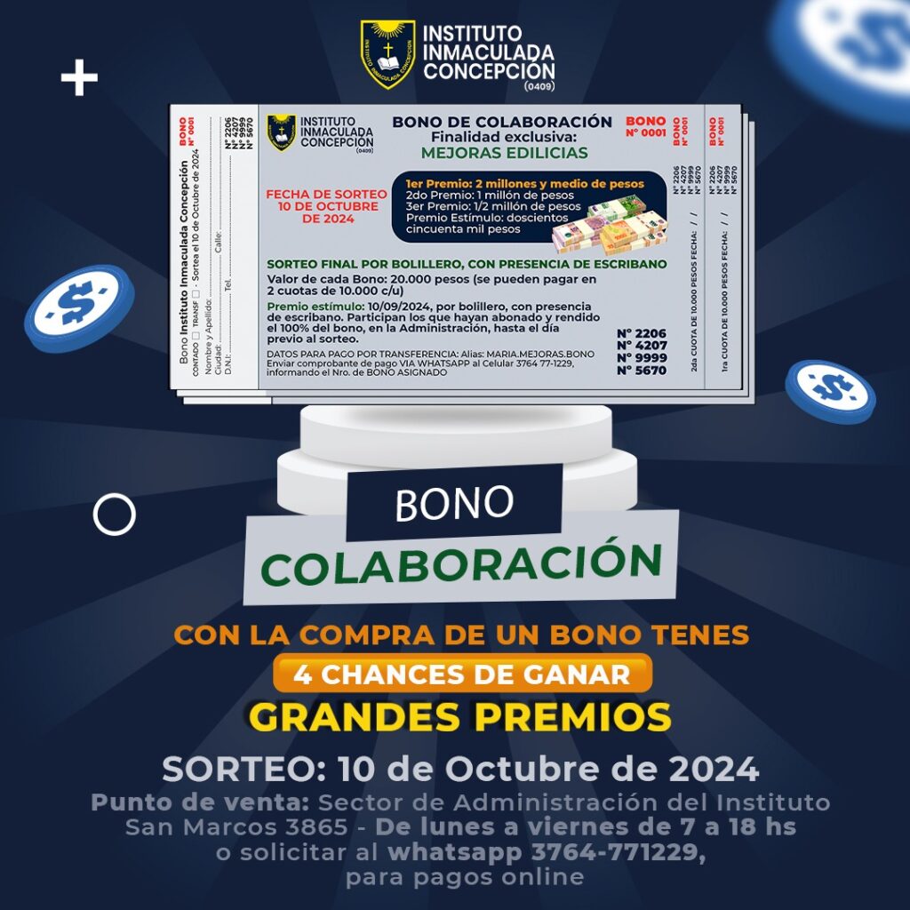 Bono Colaboración | Instituto Inmaculada Concepción